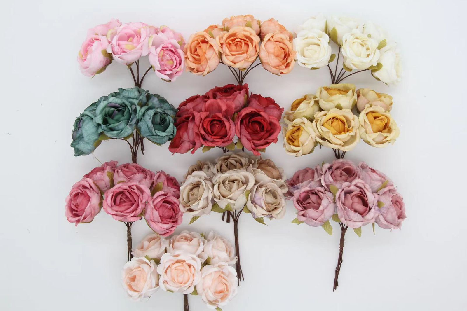 Red Artificial Dried Rose Bunch – Arife.Aesthetics